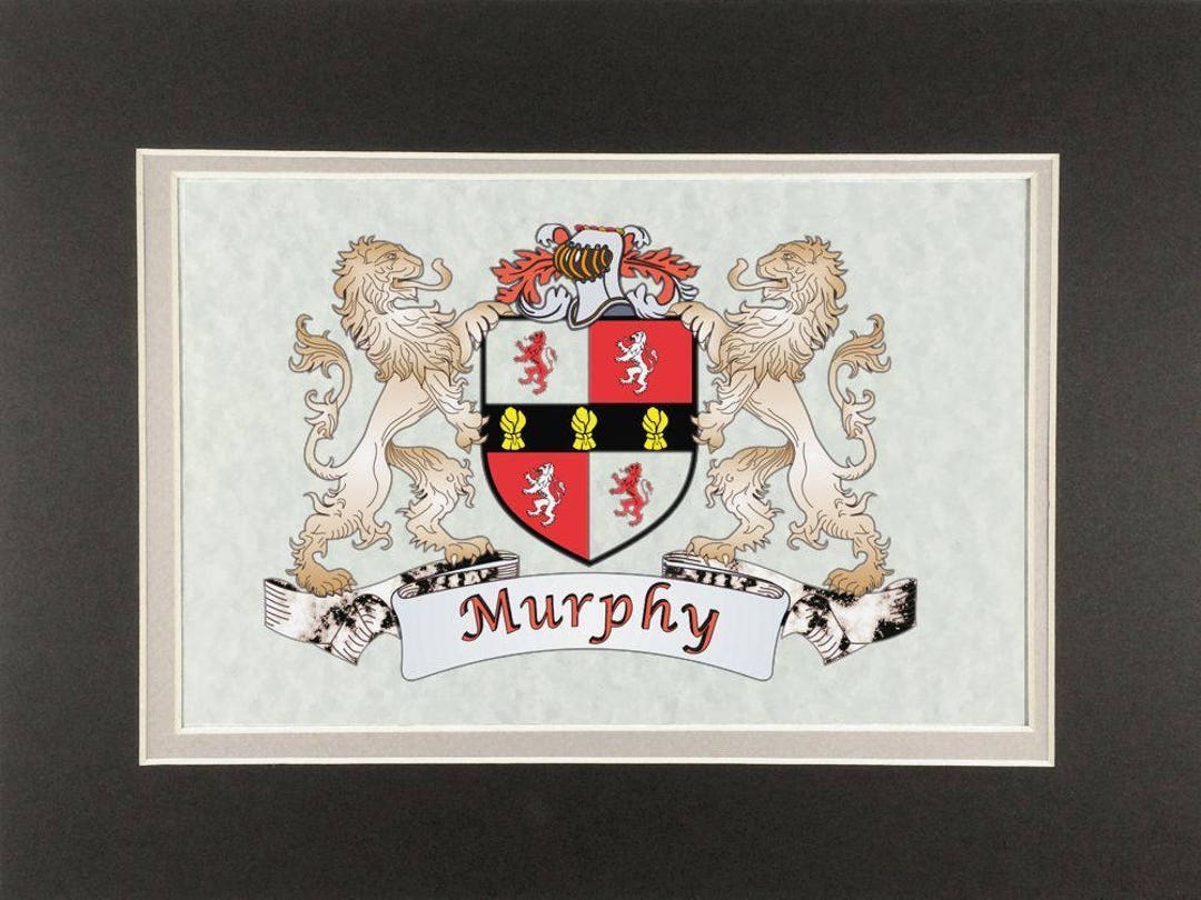 Murphy Irish Coat of Arms Print Frameable 9 X 12 - Etsy
