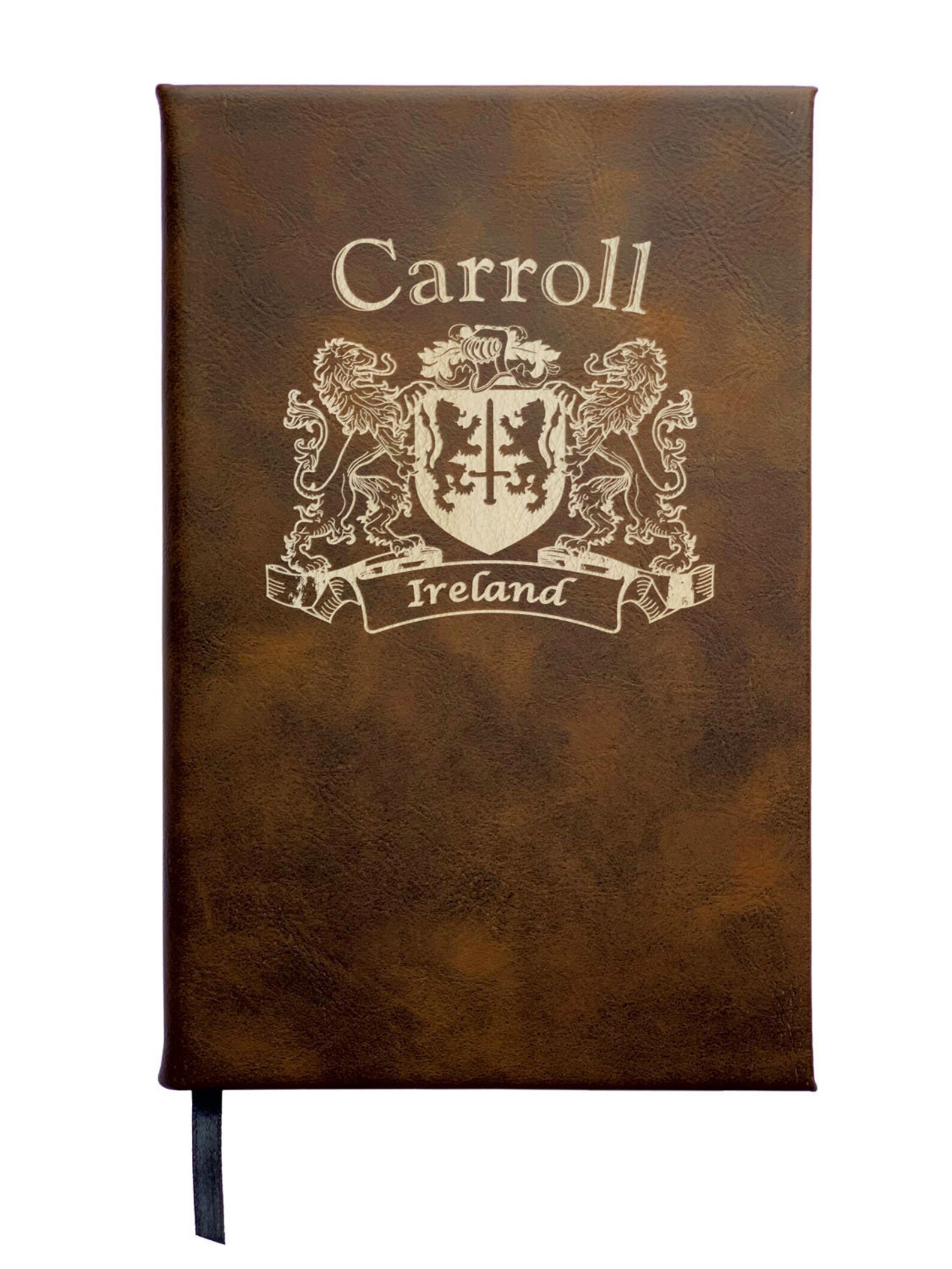 Carroll Irish Coat of Arms Leather Journal - Etsy