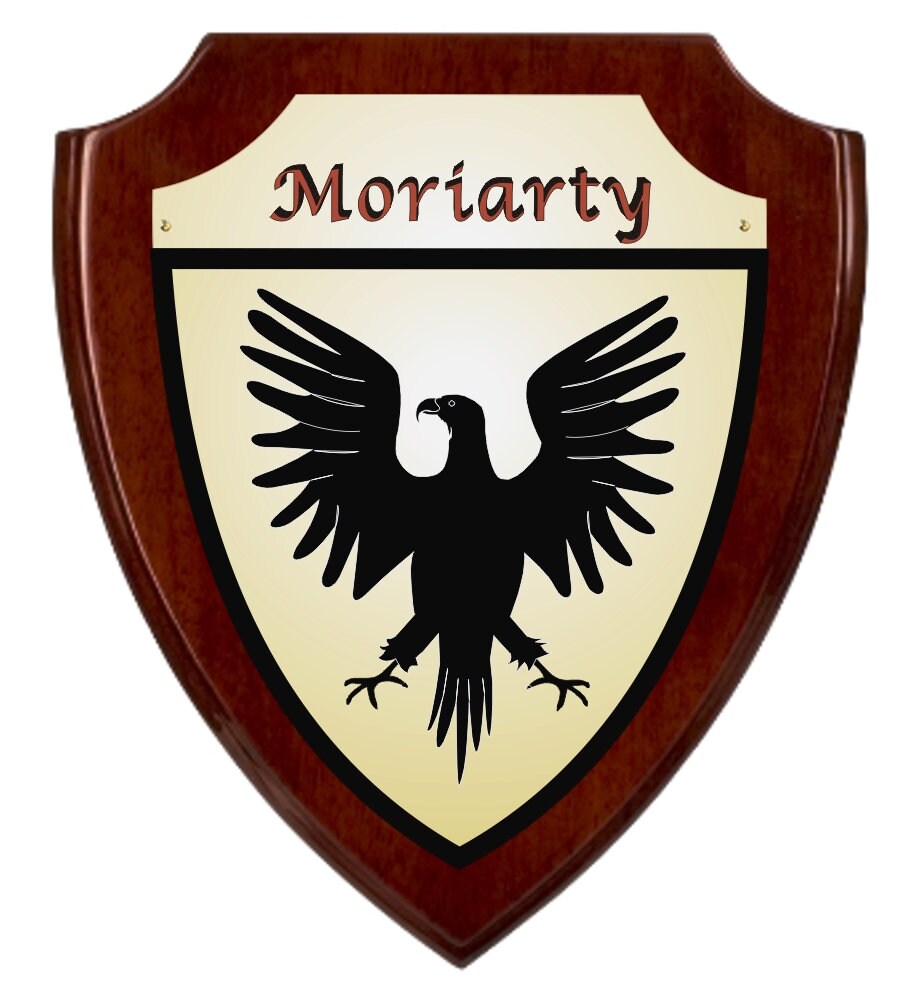 Moriarty Irish Coat of Arms Shield Plaque Rosewood Finish - Etsy