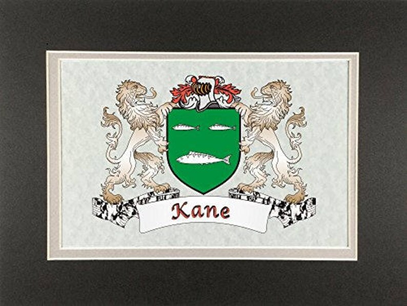 Kane Irish Coat of Arms Print Frameable 9 X 12 - Etsy