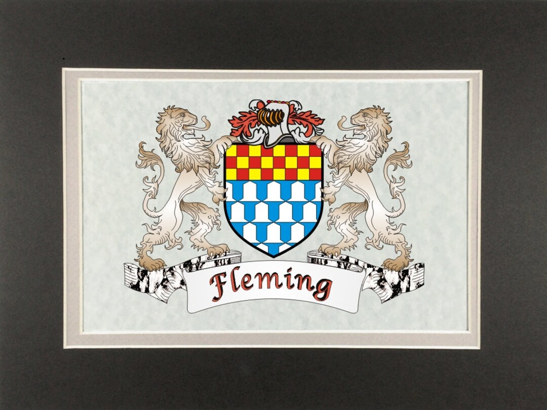 Fleming Irish Coat of Arms Print Frameable 9 X 12 - Etsy