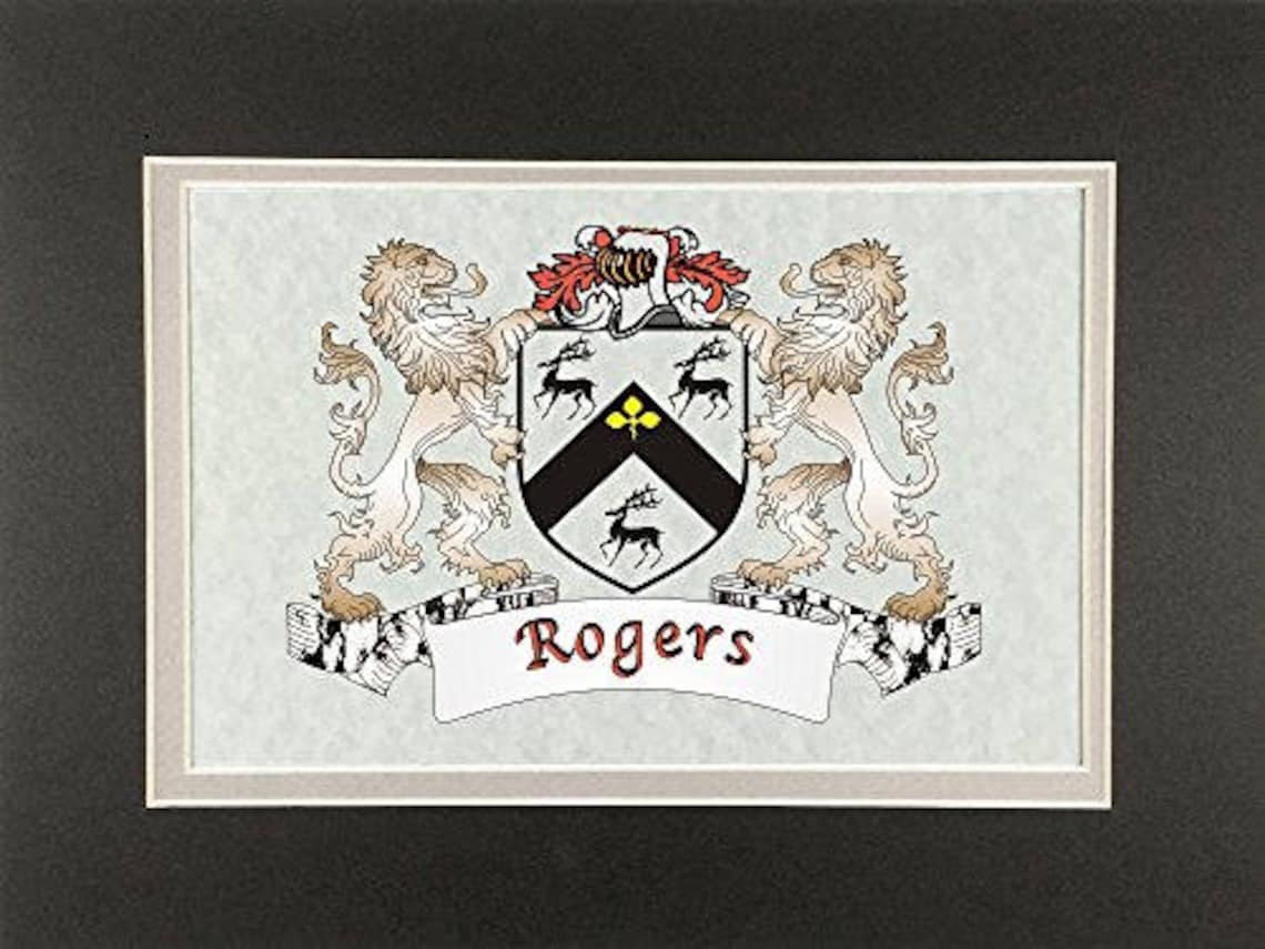 Rogers Irish Coat of Arms Print Frameable 9 X 12 - Etsy