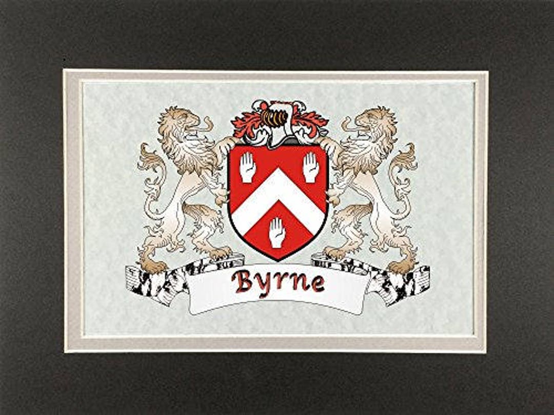 Byrne Irish Coat of Arms Print Frameable 9 X 12 - Etsy