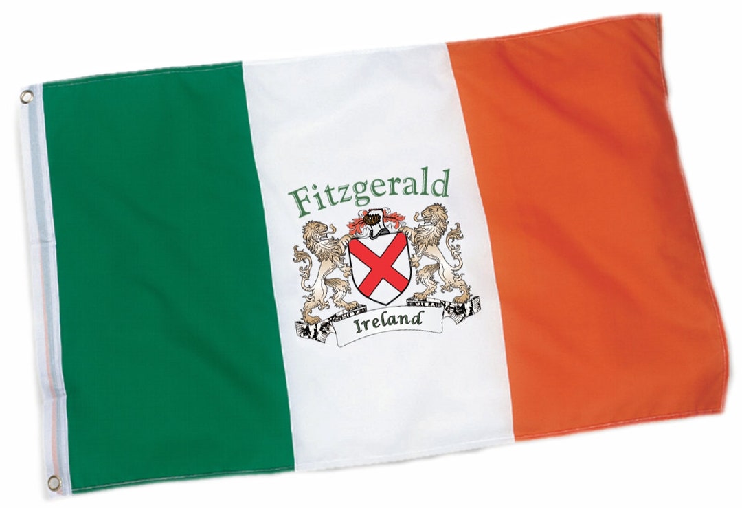 Fitzgerald Irish Coat of Arms Ireland Flag - 3'x5' Foot - Etsy