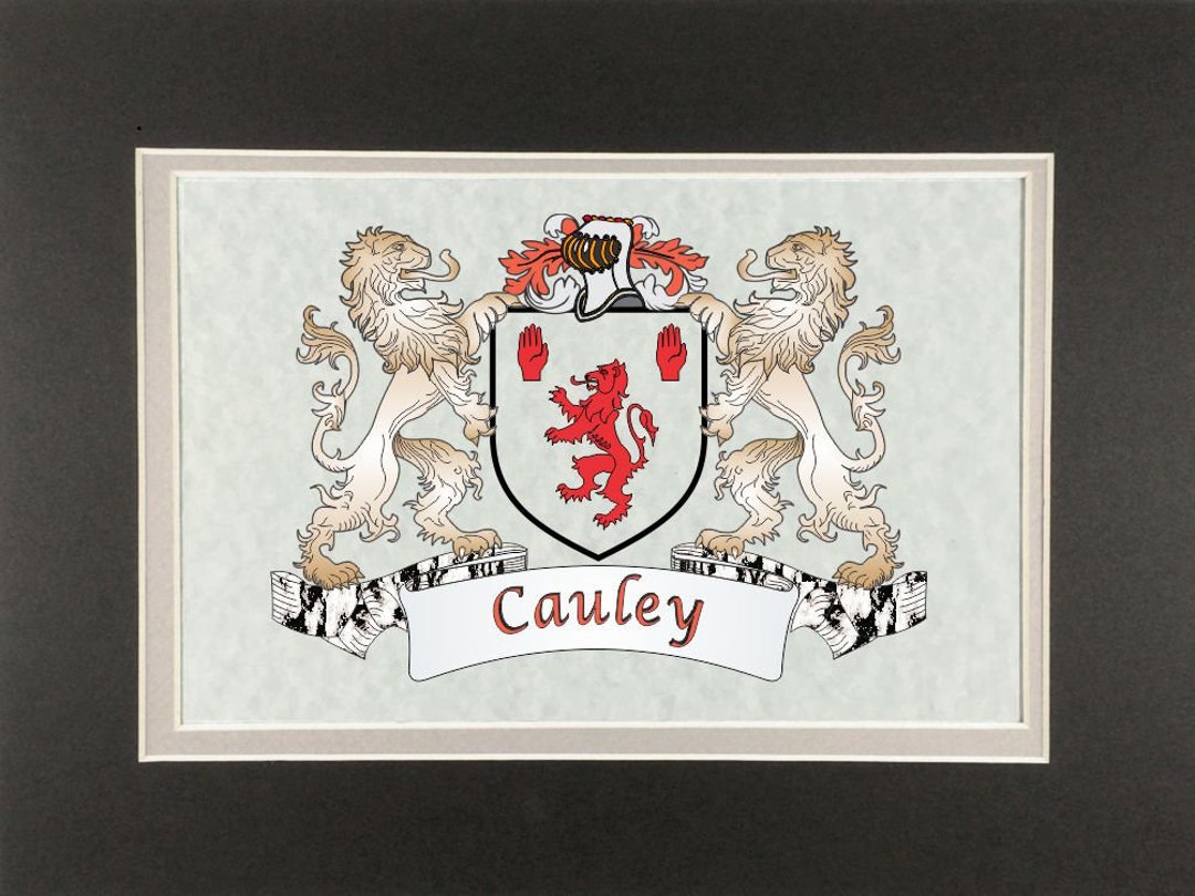 Cauley Irish Coat of Arms Print Frameable 9 X 12 - Etsy