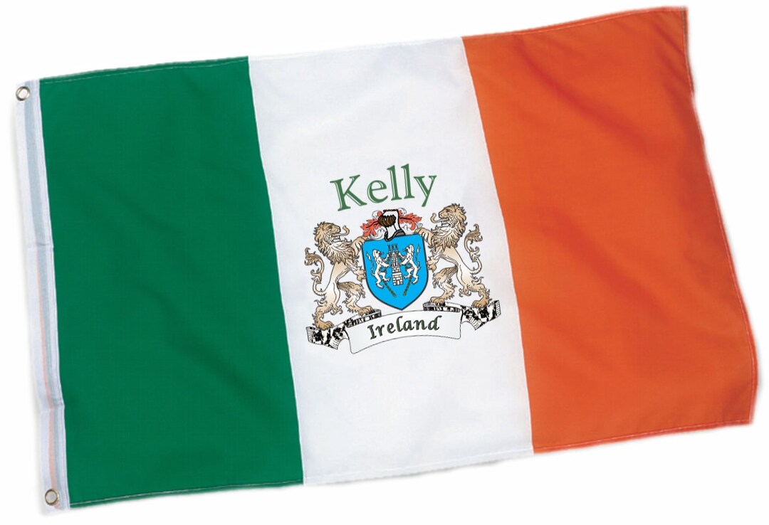 Kelly Irish Coat of Arms Ireland Flag - 3'x5' Foot - Etsy