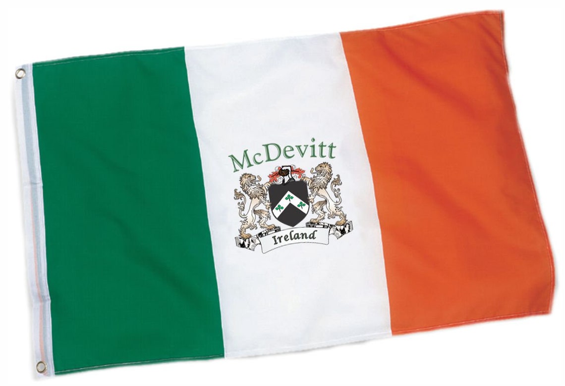 McDevitt Irish Coat of Arms Heavy Duty Outdoor Ireland Flag | Etsy