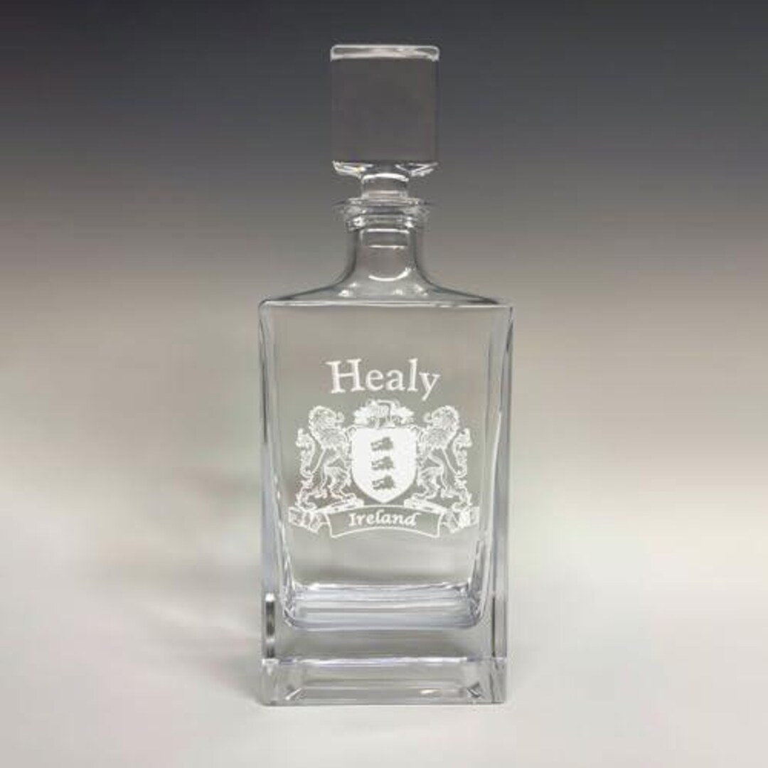 Healy Irish Coat of Arms Deluxe Whiskey Decanter - Etsy