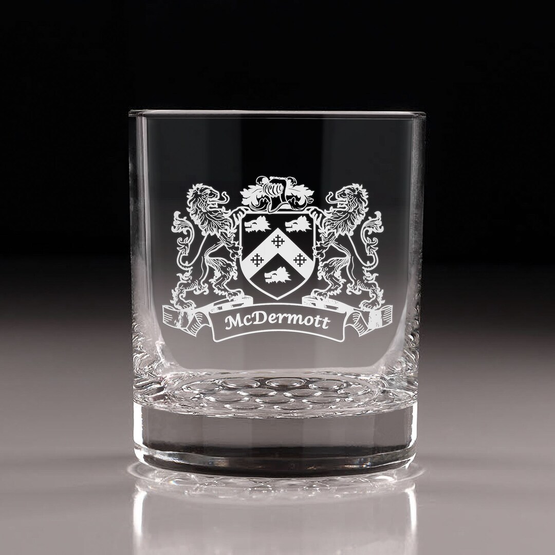 Mcdermott Irish Coat of Arms Nob Hill Tumblers Set of 4 - Etsy