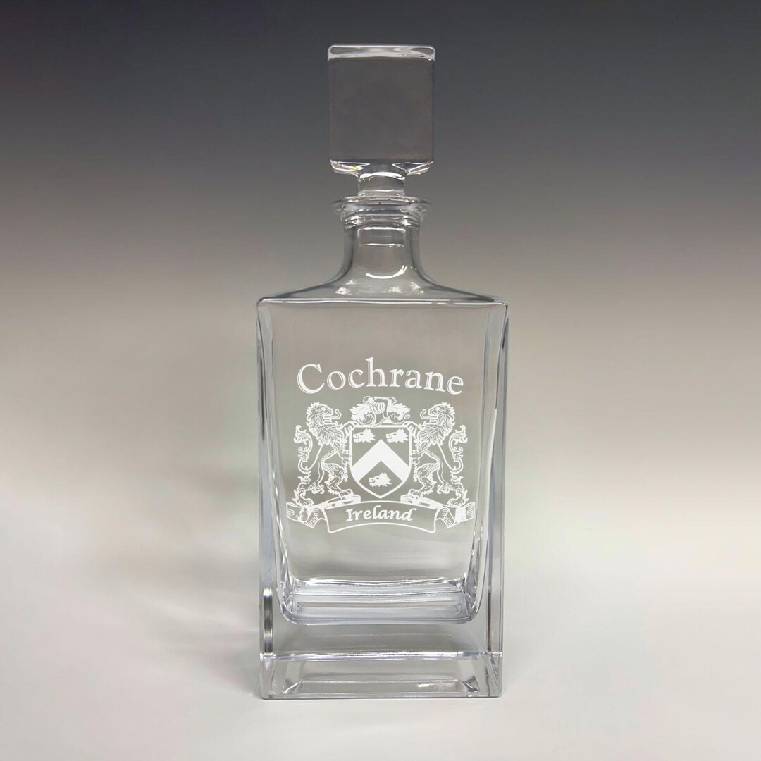 Cochrane Irish Coat of Arms Deluxe Whiskey Decanter - Etsy