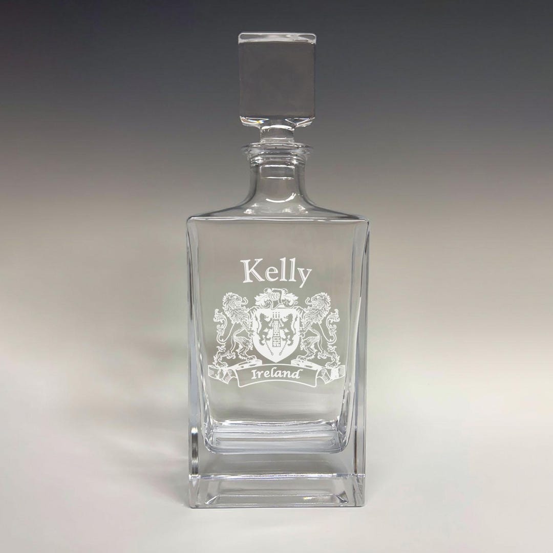 Kelly Irish Coat of Arms Deluxe Whiskey Decanter - Etsy