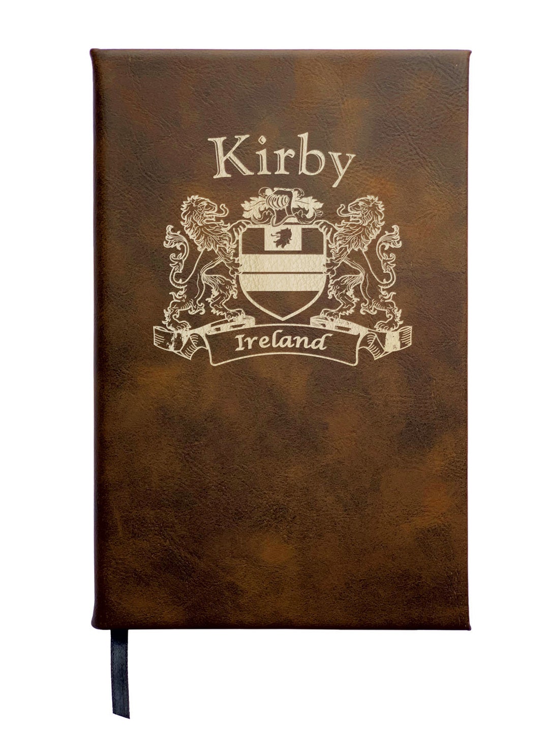 Kirby Irish Coat of Arms Leather Journal - Etsy