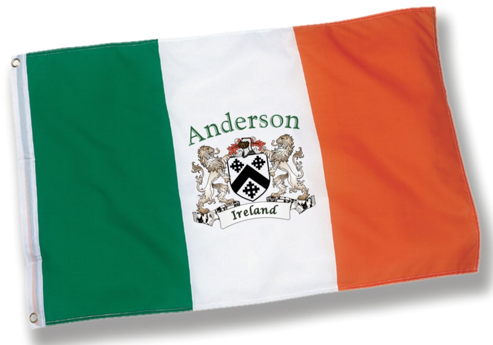 Anderson Irish Coat of Arms Heavy Duty Outdoor Ireland Flag ( 3 Sizes ...