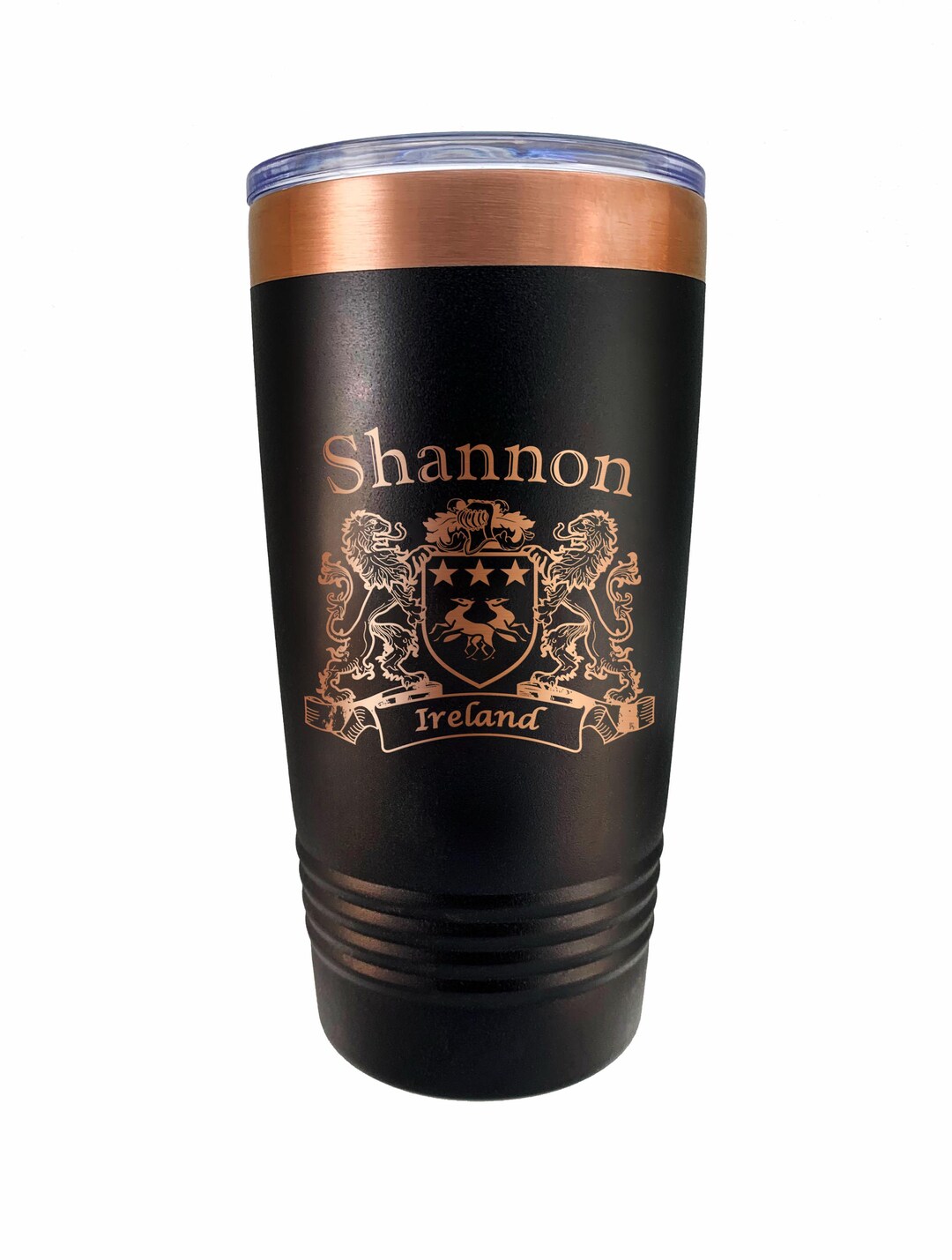 Shannon Irish Coat of Arms Black Travel Mug - Etsy