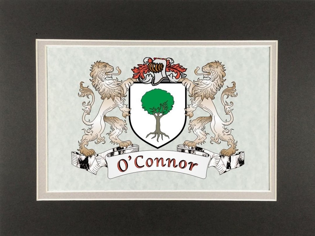 O'connor Irish Coat of Arms Print - Frameable 9" X 12" - Etsy