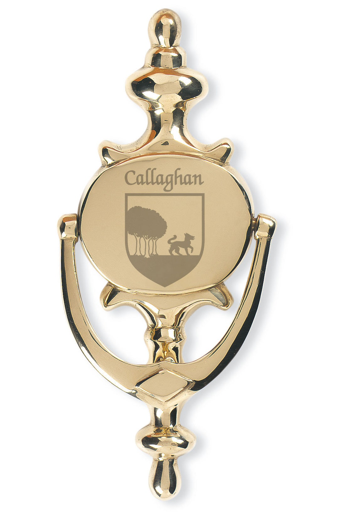 Callaghan Irish Coat of Arms Brass Door Knocker - Etsy
