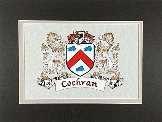 Cochran Irish Coat of Arms Print Frameable 9 X | Etsy