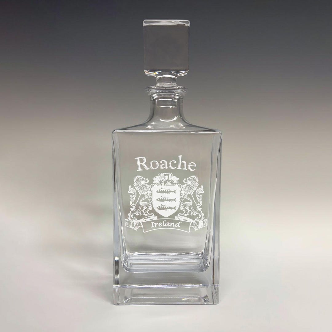 Roach Irish Coat of Arms Deluxe Whiskey Decanter - Etsy