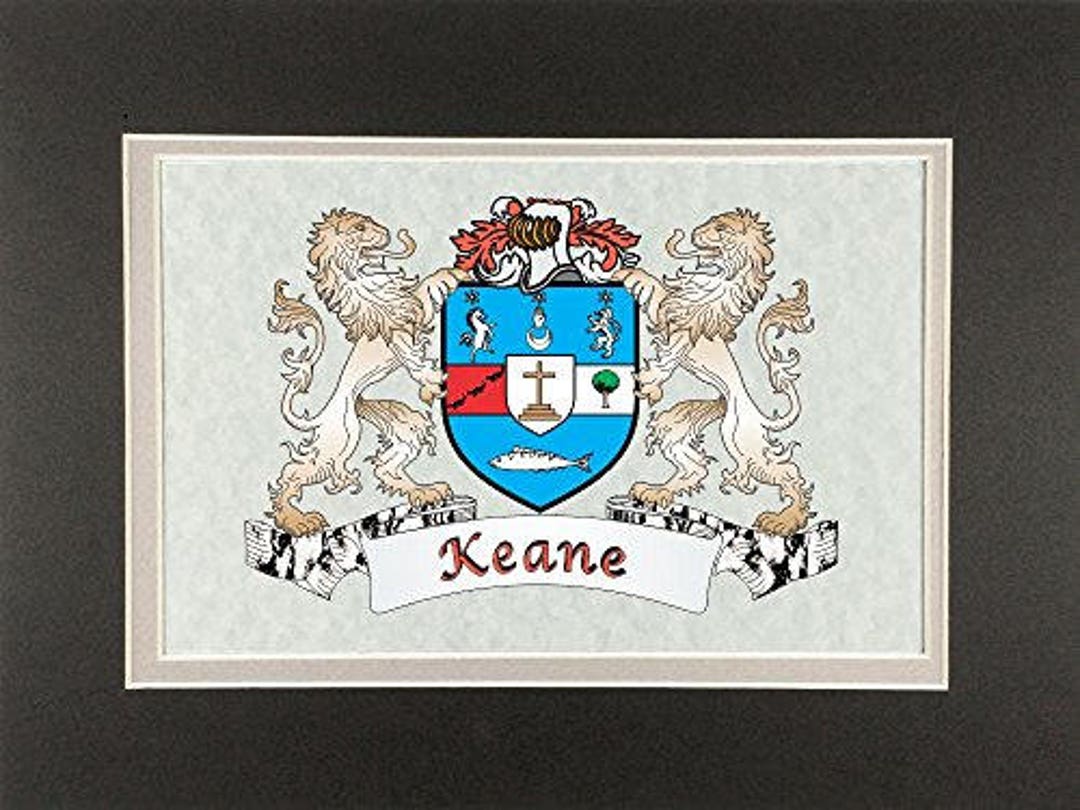 Keane Irish Coat of Arms Print - Frameable 9" X 12" - Etsy