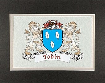 Tobin Coat of Arms - Etsy