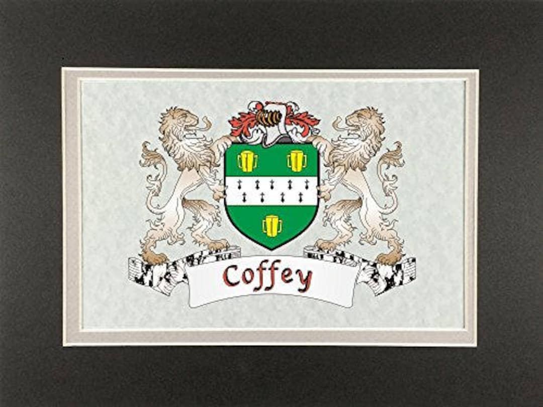 Coffey Irish Coat of Arms Print - Frameable 9" X 12" - Etsy