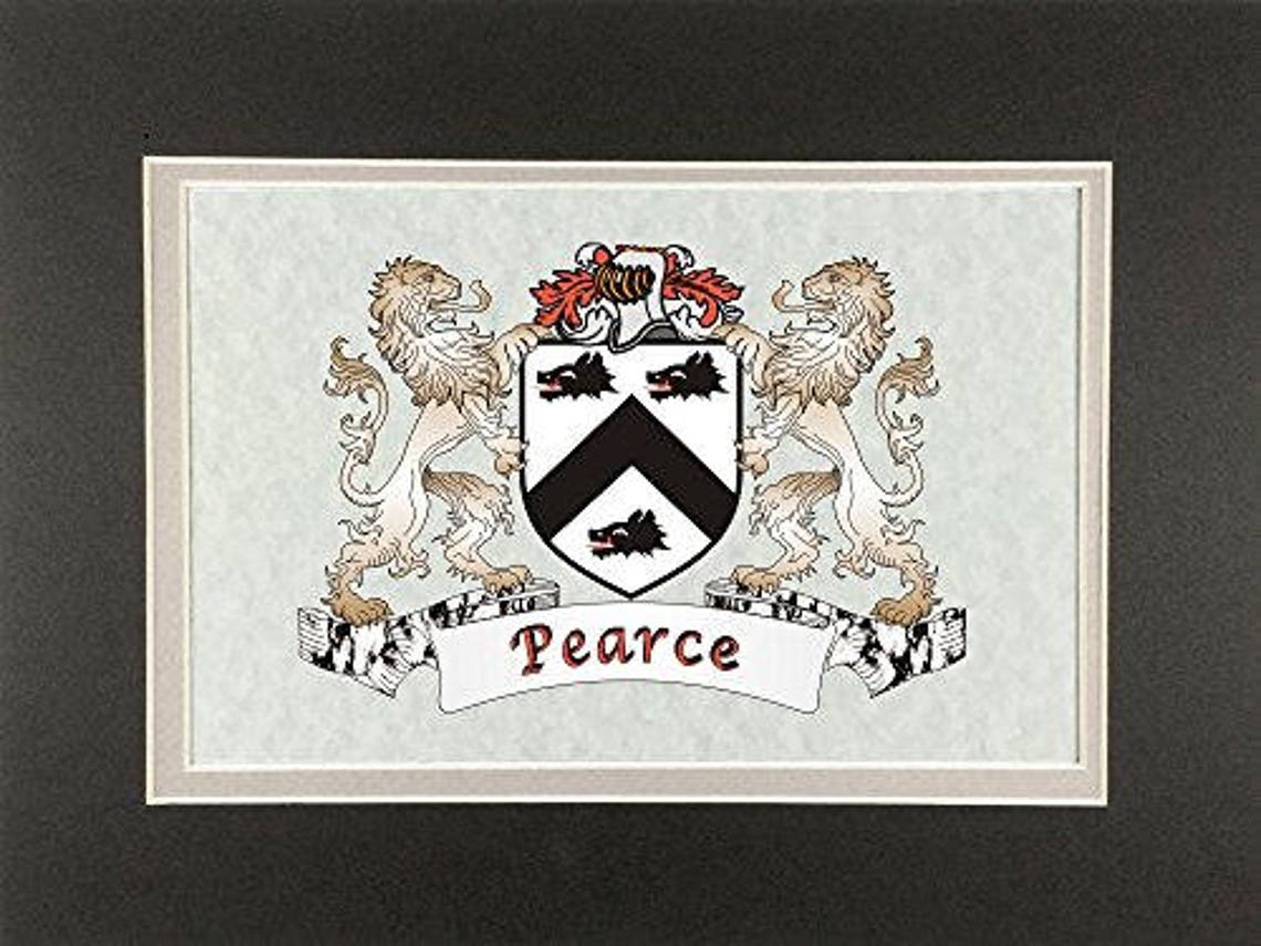 Pearce Irish Coat of Arms Print Frameable 9 x 12 | Etsy