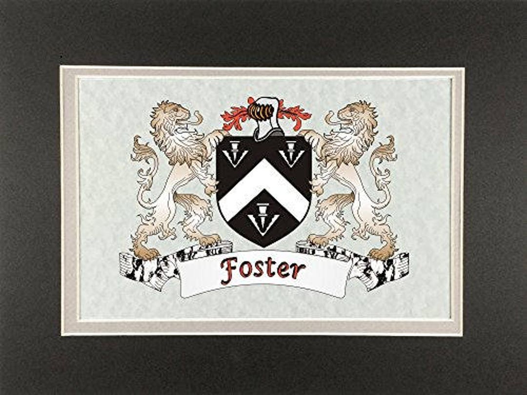 Foster Irish Coat of Arms Print Frameable 9 X 12 - Etsy