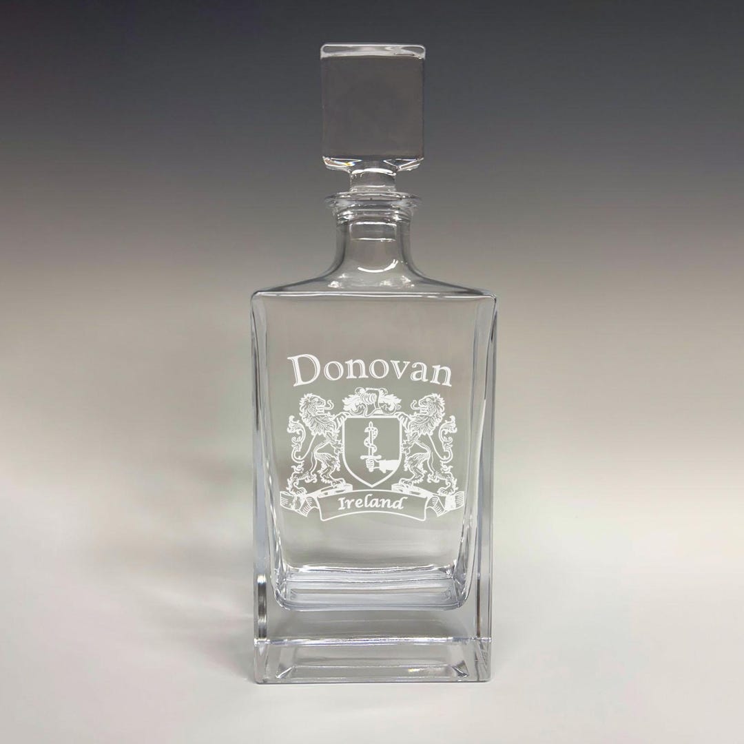 Donovan Irish Coat of Arms Deluxe Whiskey Decanter - Etsy