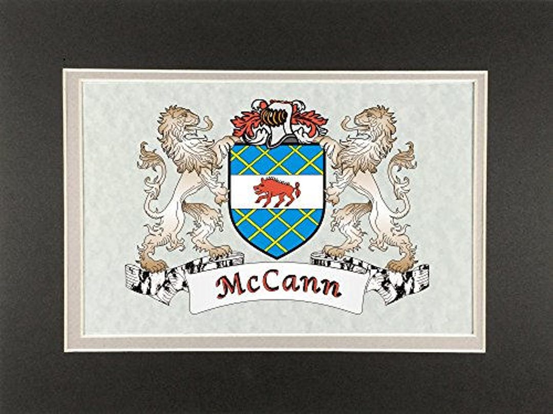 Mccann Irish Coat of Arms Print Frameable 9 X 12 - Etsy