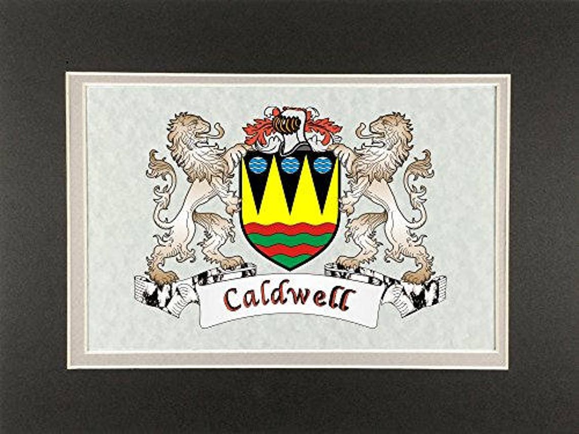 Caldwell Irish Coat of Arms Print Frameable 9 X - Etsy