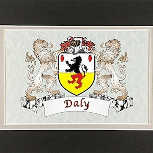 Daly Irish Coat of Arms Print - Frameable 9" X 12" - Etsy