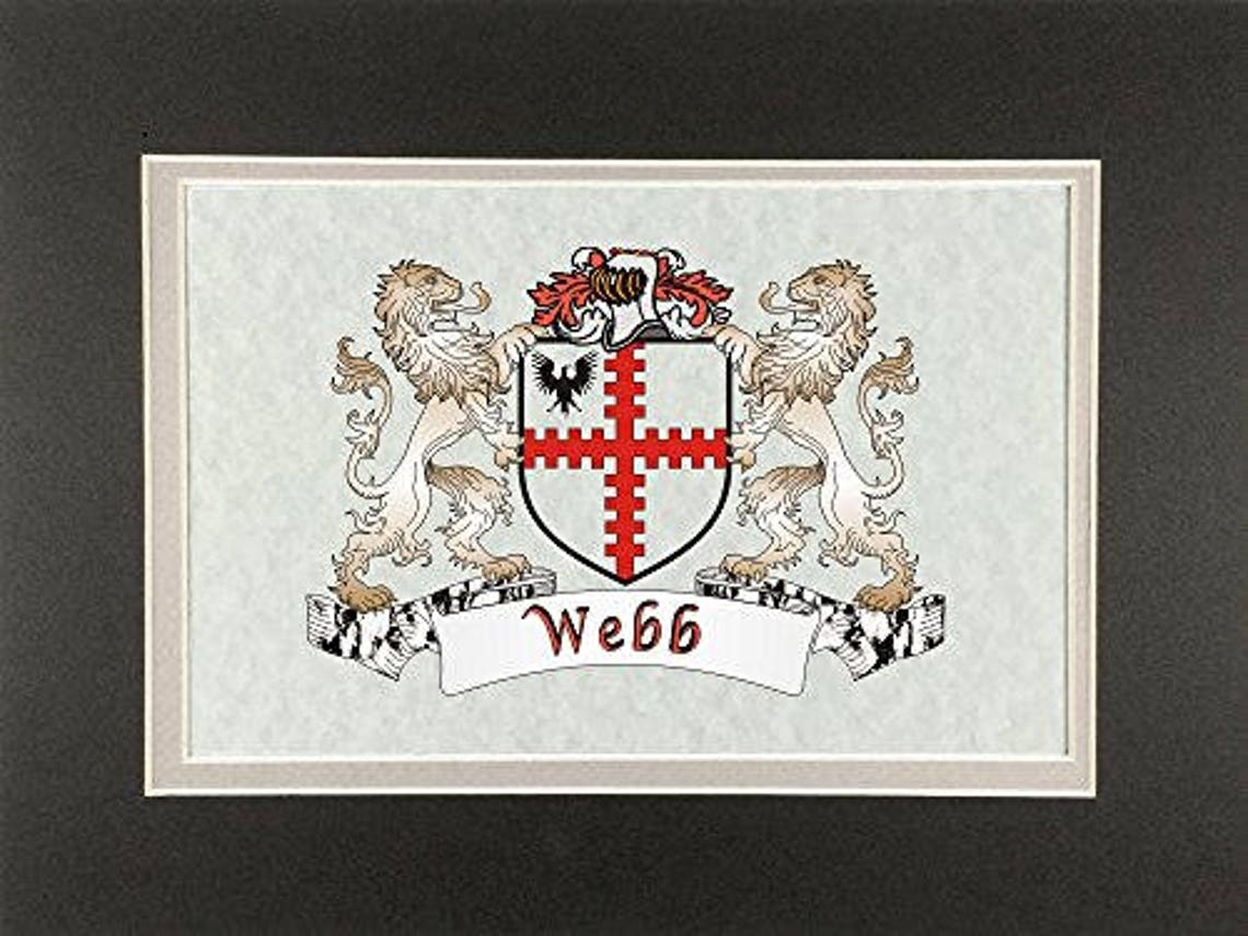 Webb Irish Coat of Arms Print Frameable 9 X 12 - Etsy