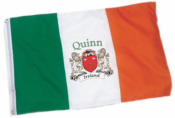 Quinn Irish Coat of Arms Heavy Duty Outdoor Ireland Flag 3 | Etsy