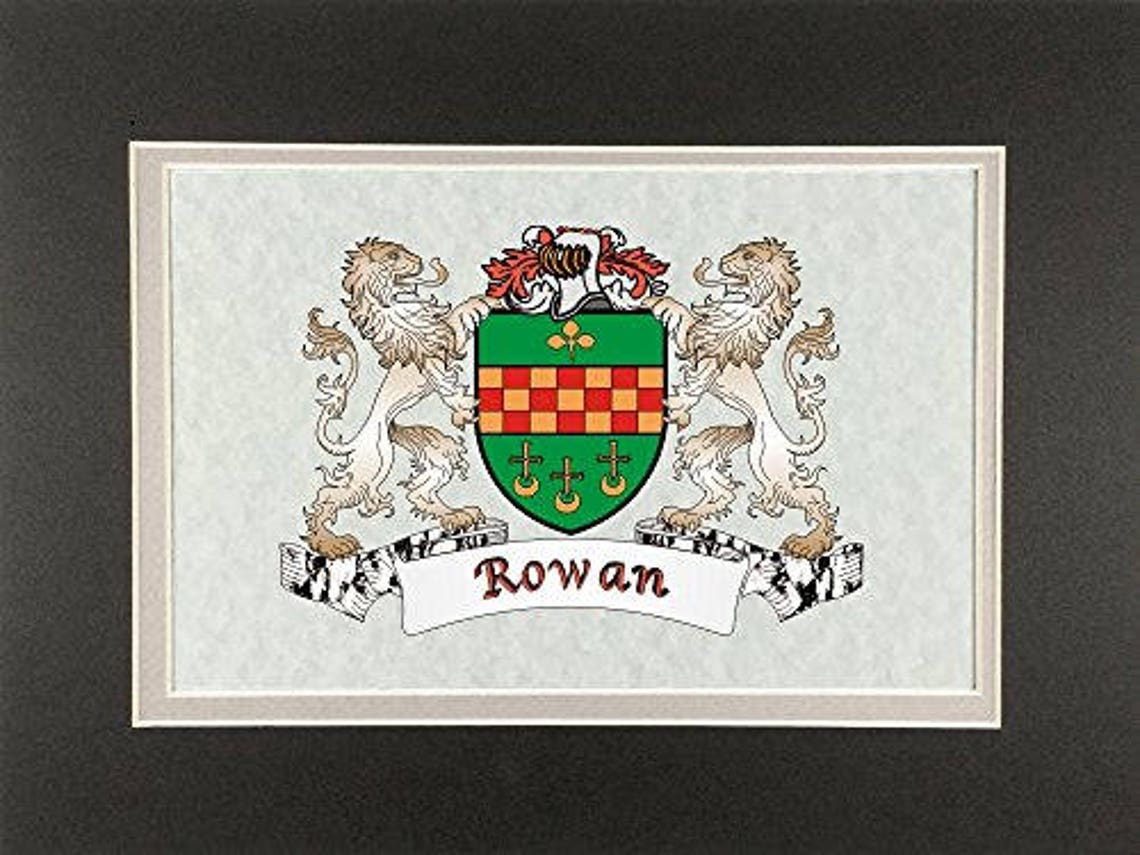 Rowan Irish Coat of Arms Print Frameable 9 X 12 - Etsy