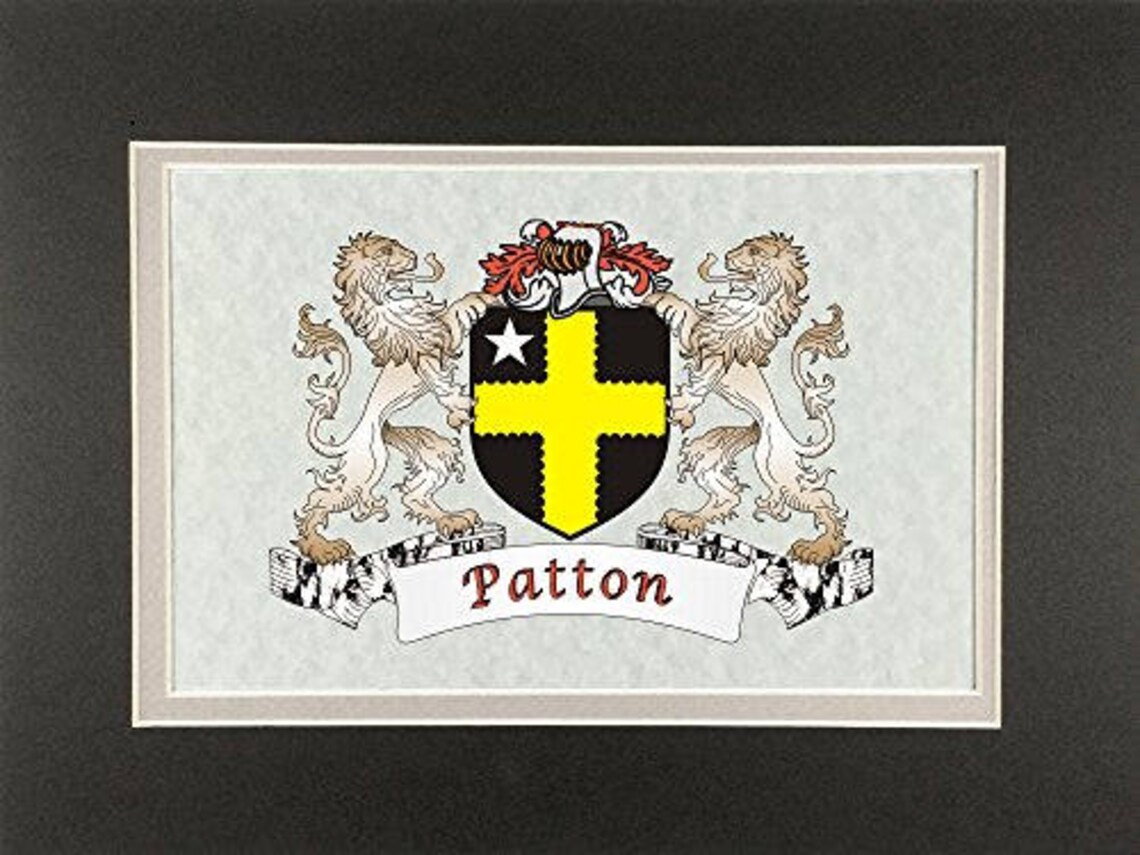 Patton Irish Coat of Arms Print Frameable 9 x 12 | Etsy