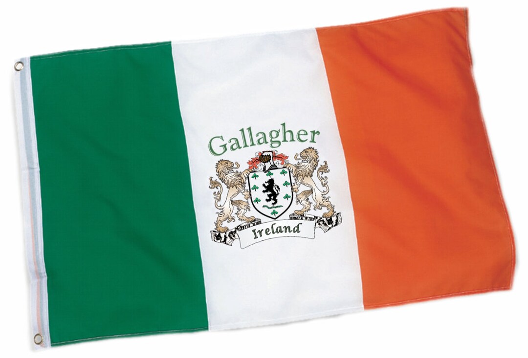 Gallagher Irish Coat of Arms Heavy Duty Outdoor Ireland Flag ( 3 Sizes ...