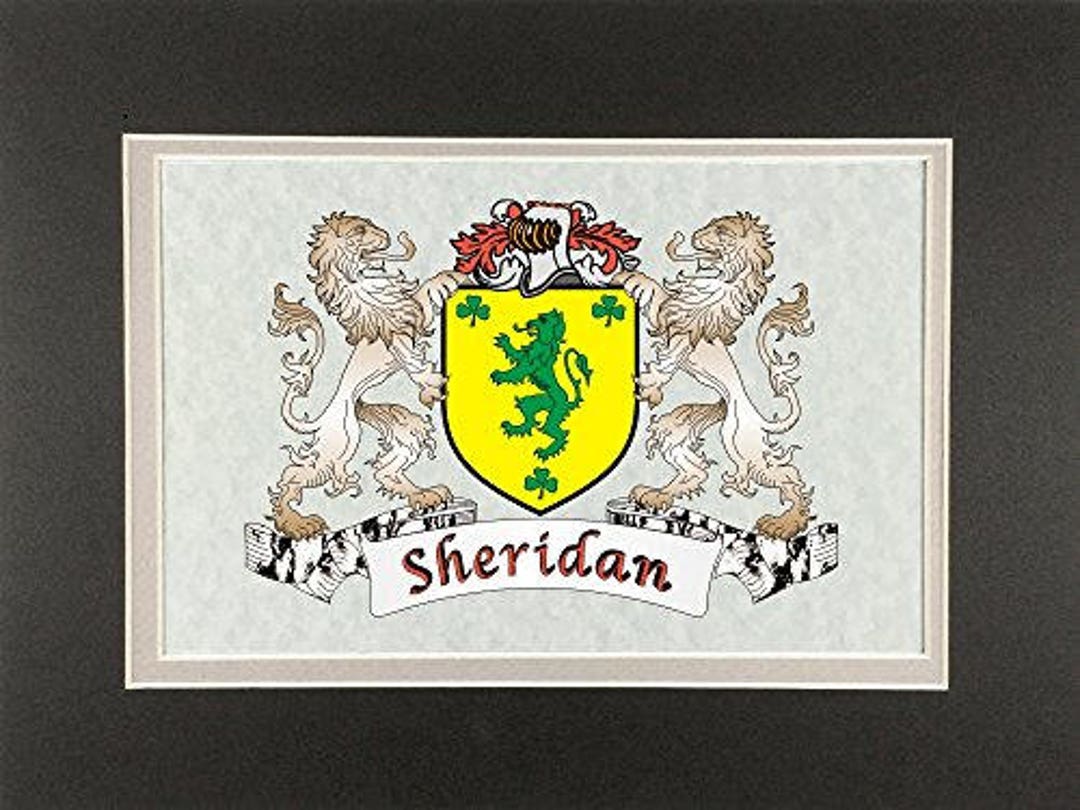 Sheridan Irish Coat of Arms Print Frameable 9 X - Etsy