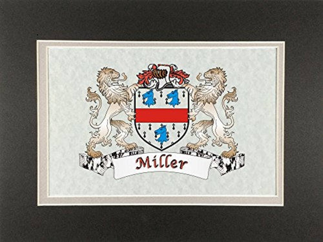 Miller Irish Coat of Arms Print - Frameable 9" X 12" - Etsy