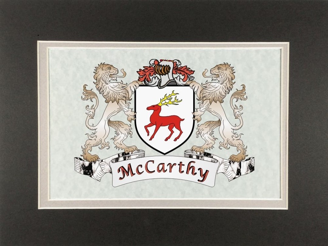 Mccarthy Irish Coat of Arms Print - Frameable 9" X 12" - Etsy