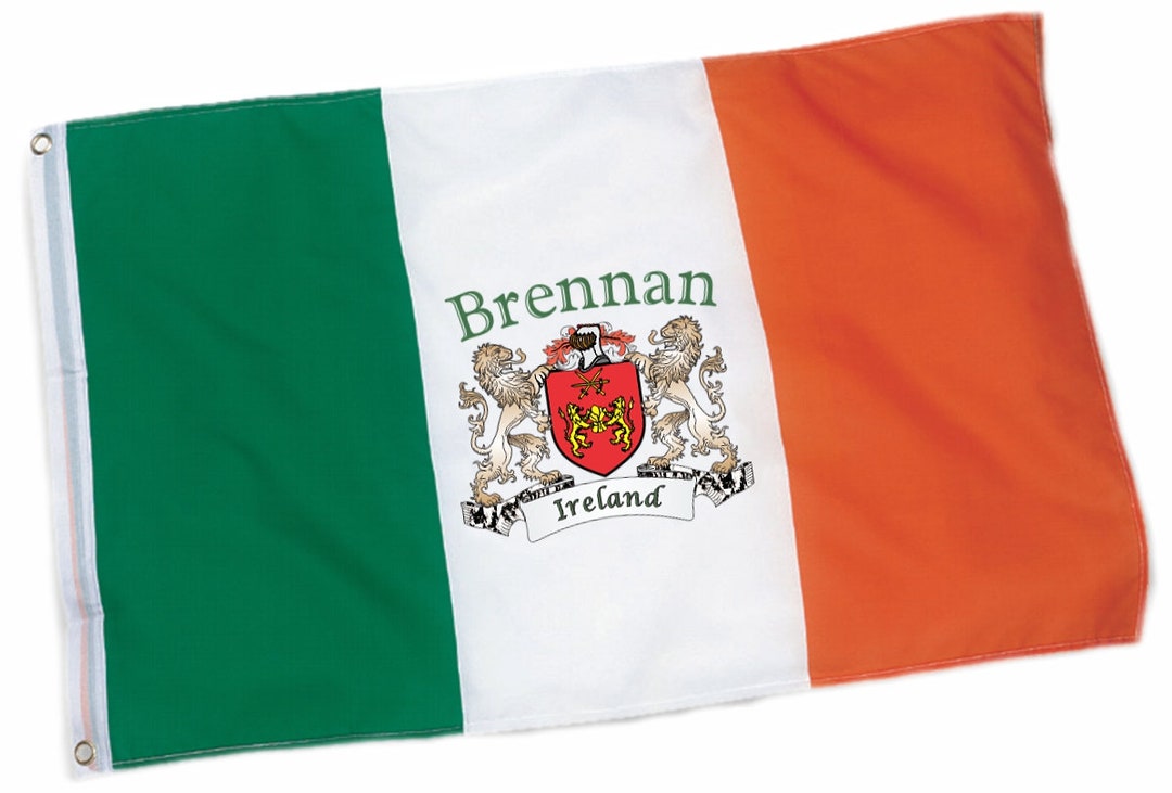 Brennan Irish Coat of Arms Heavy Duty Outdoor Ireland Flag ( 3 Sizes ...
