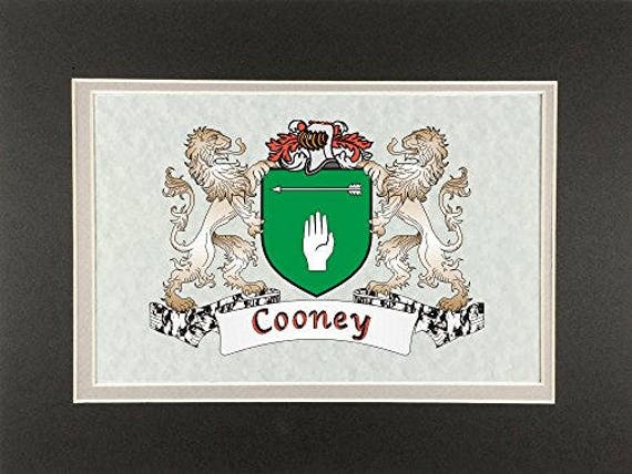 Cooney Irish Coat of Arms Print Frameable 9 X 12 - Etsy