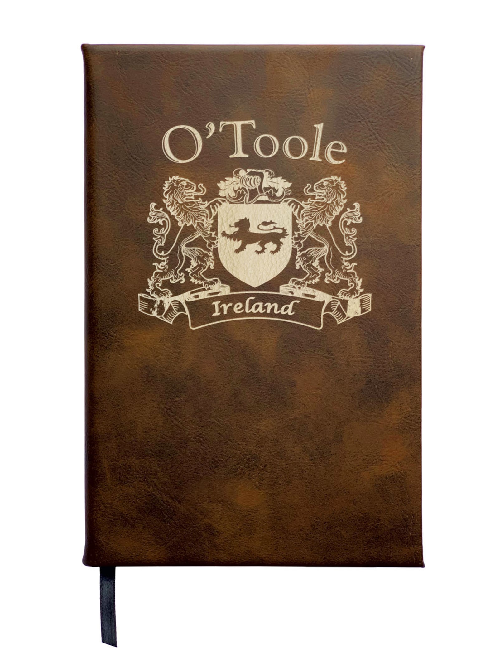 O'toole Irish Coat of Arms Leather Journal - Etsy