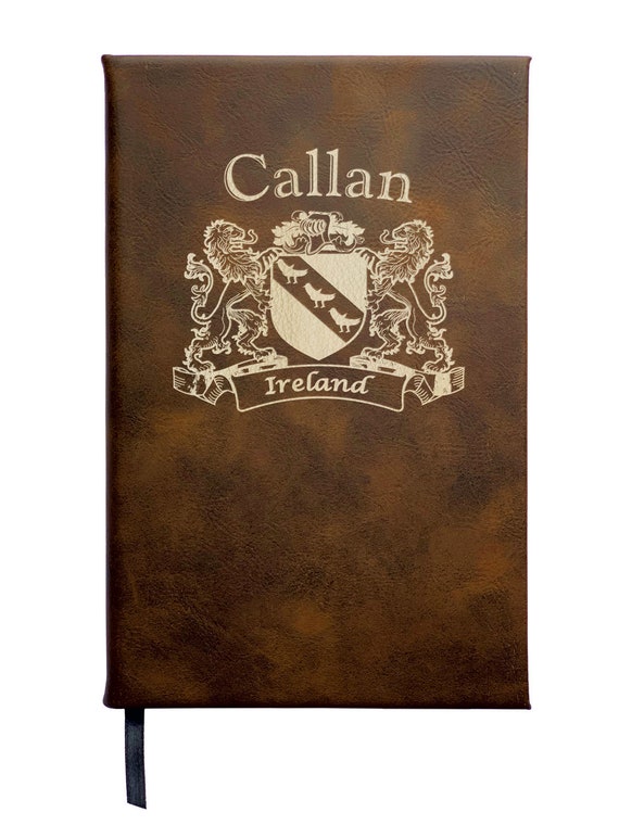 Callan Irish Coat of Arms Leather Journal - Etsy