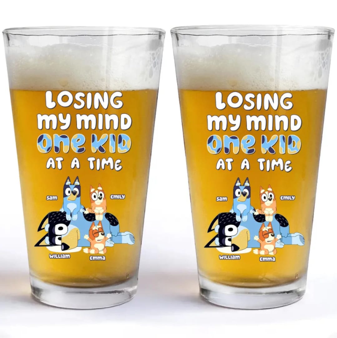 Custom Bluey Losing My Mind One Kid at a Time, Gift for Dad ...
