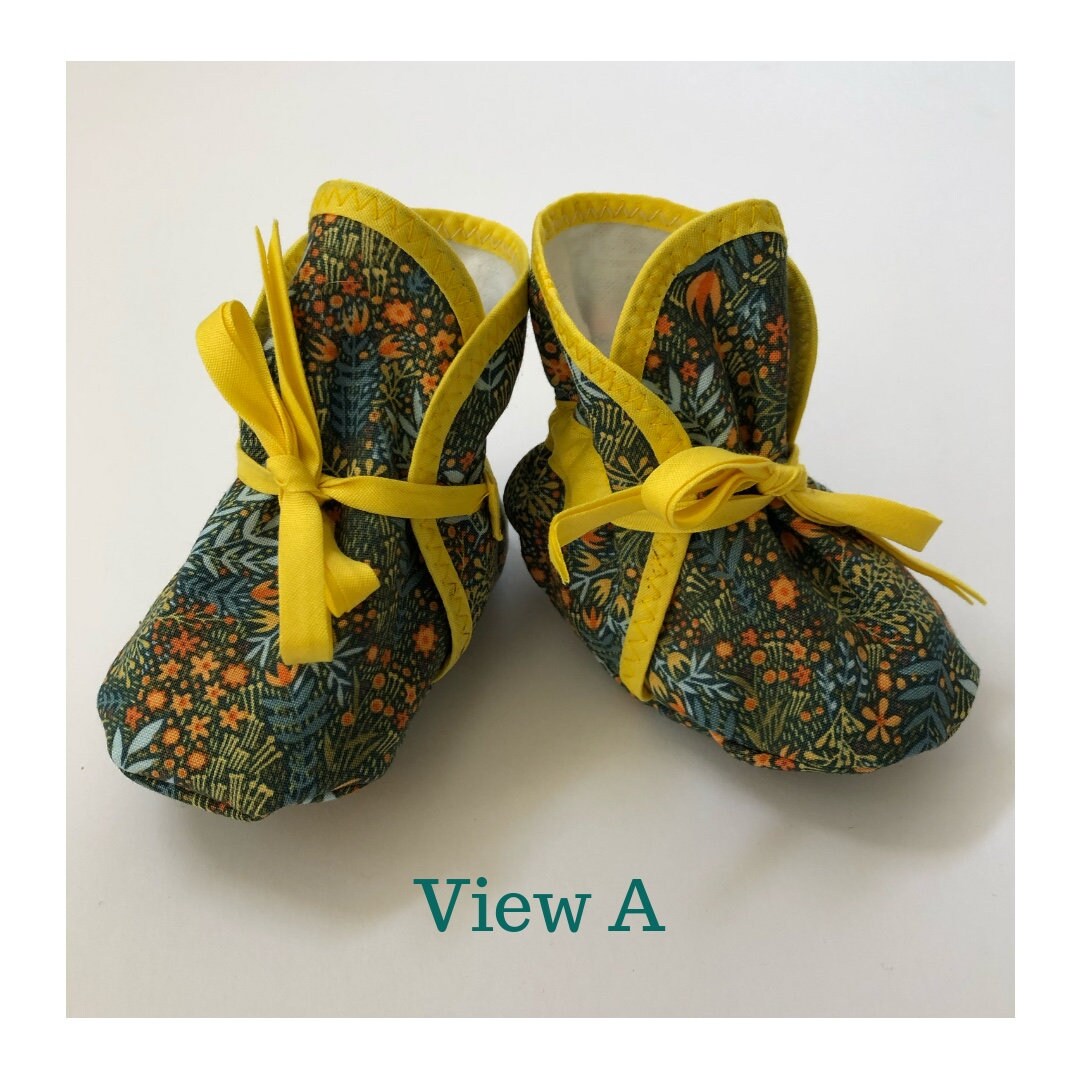 Baby Bootie PDF Pattern | Baby Shoe PDF Sewing Pattern | Baby Booties ...