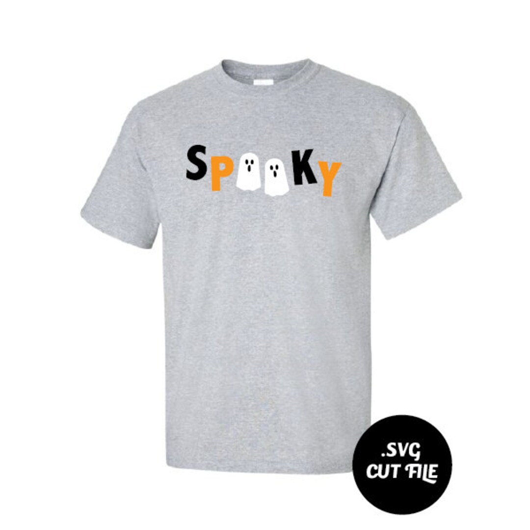 Spooky Ghost SVG, SVG File, Halloween SVG, Kids, Silhouette Cut Files ...
