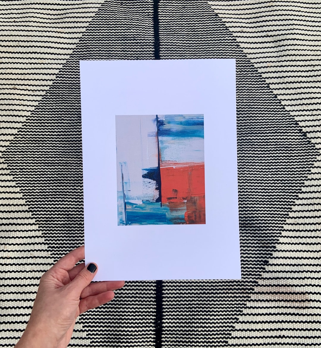 Orange Abstract Print, Colour Pop Print, Abstract Print, Unique Orange ...