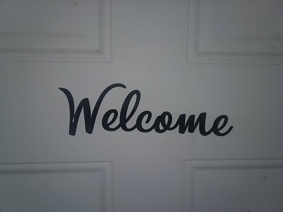 Welcome Vinyl Decal | Etsy