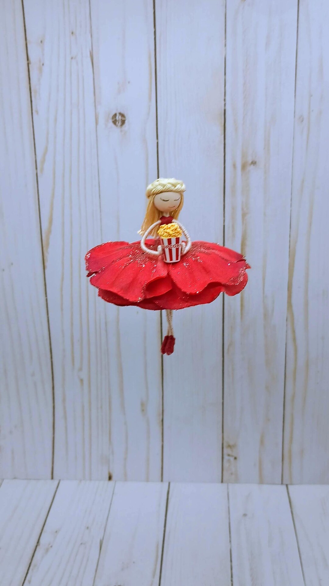 Movie Night Popcorn Fairy Doll - Etsy