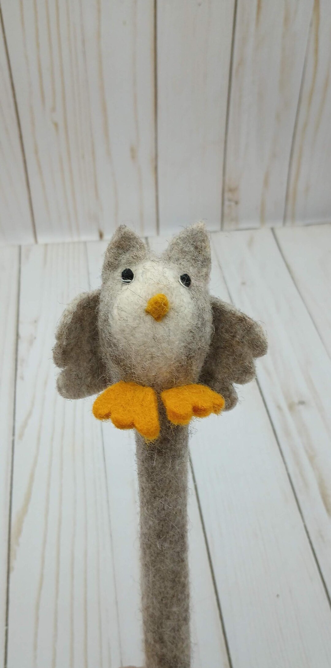Wooly Owl Pencil Puppet - Etsy